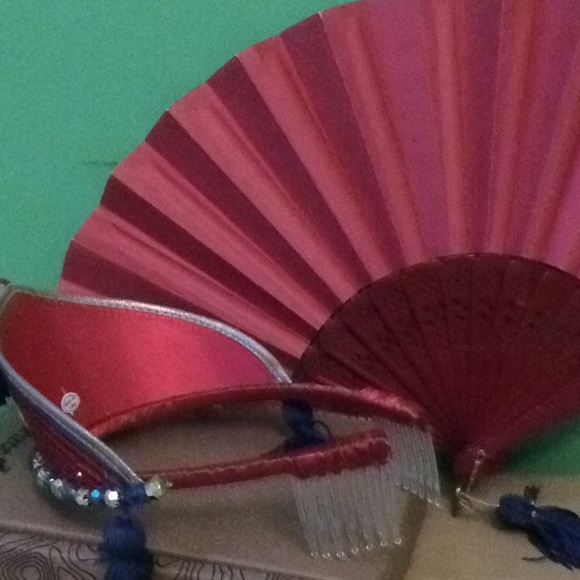 Disney | Costumes | Disney Princess Mulan Costume Crown Fan Red | Poshmark